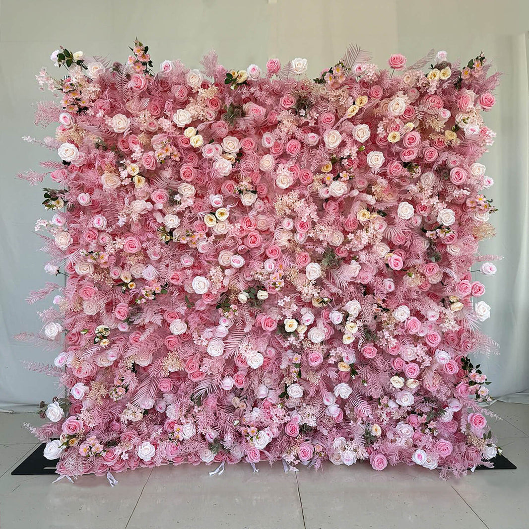 Fabric Artificial Flower Wall – ubackdrop
