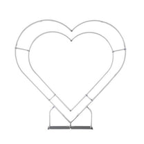 8ft Party & Hoop Balloon Double Layer Heart Shape Loop Flower Arch Pho ...