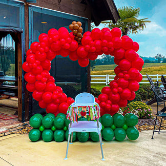6.5ft Party & Hoop Balloon Heart Shape Loop Flower Arch Photo Booth Ba ...