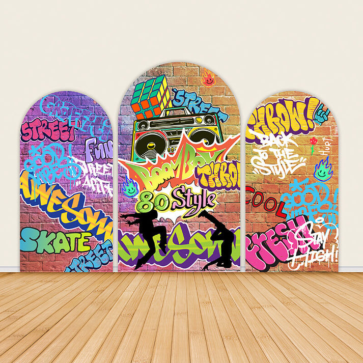 90s Graffiti Theme Birthday Party Decoration Backdrop – ubackdrop