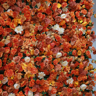 Fall Garden Fabric Artificial Flower Wall Wedding Decoration – ubackdrop