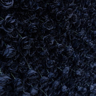 Black Rose Flower Wall Backdrop – ubackdrop
