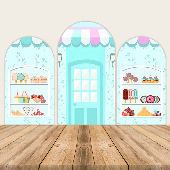 Cake Shop Theme Backdrop Baby Shower Birthday Party Backdrops – ubackdrop