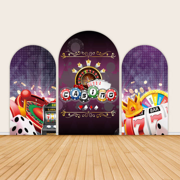 Casino Theme Party Chiara Arched Wall Covers – ubackdrop