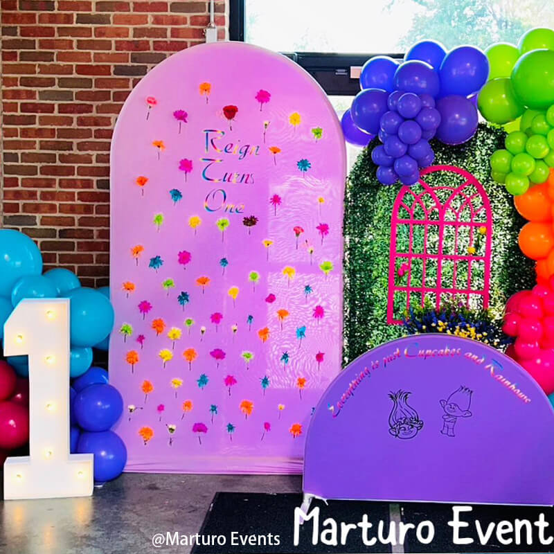 5X7ft Chiara Arched Backdrop Custom Arched Wall Backdrop Cover for Par ...