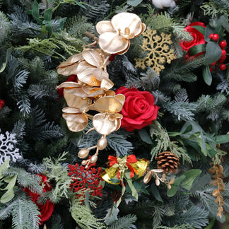 Christmas Arch Artificial Flower Wall Party Decor – ubackdrop