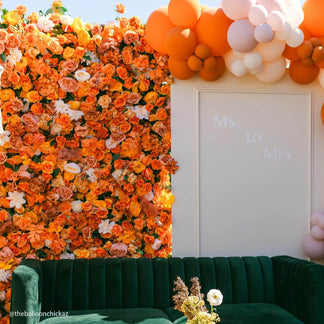 Fall Garden Fabric Artificial Flower Wall Wedding Decoration – ubackdrop