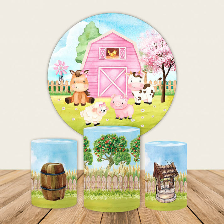 Farm Party Theme Kids Birthday Party Backdrop Decoration – ubackdrop