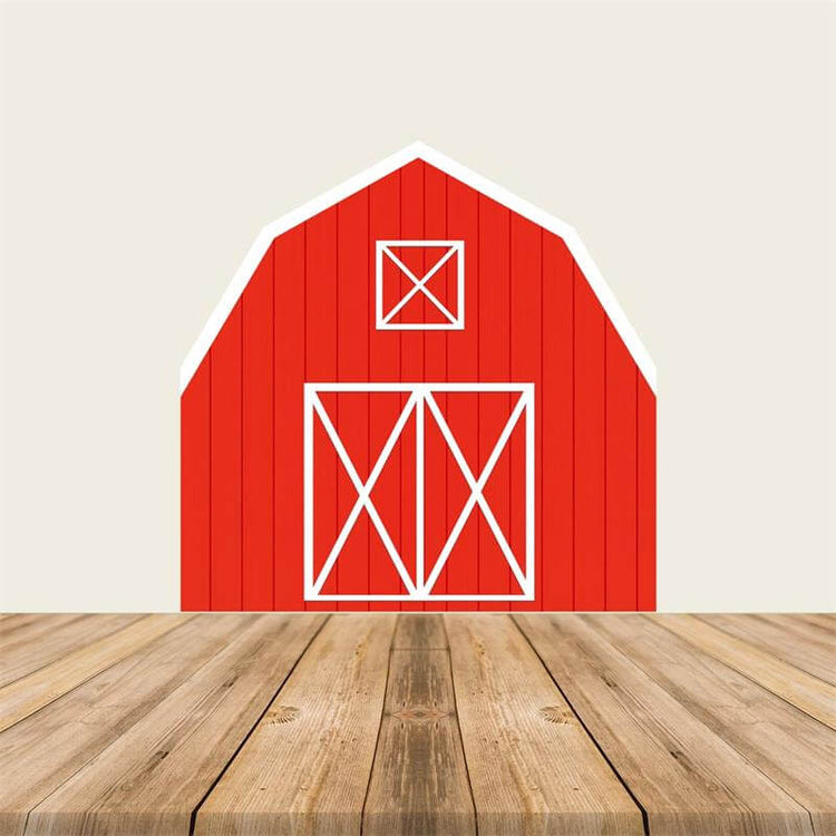 Farm Theme Party Decoration Red Barn Backdrop for Birthday Party ...
