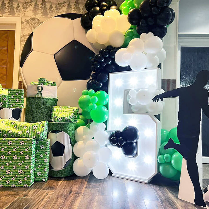 Football Round Backdrop Circle Football Field & Grass Photography Back ...