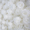Full White Roses Fabric Artificial Flower Wall – ubackdrop