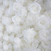 Full White Roses Fabric Artificial Flower Wall – ubackdrop
