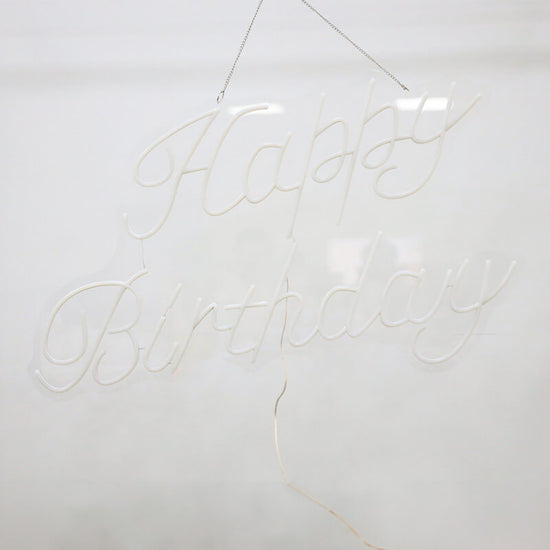 Happy Birthday LED Neon Sign Reusable Party Decoration Backdrop – ubackdrop