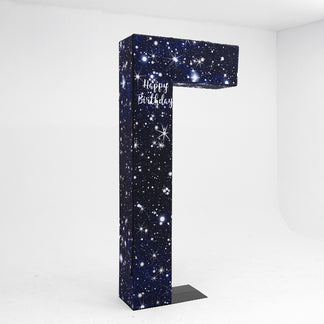 3.7x8.2ft Inverted L-Shaped Stand with Heavy-Duty Base Plate – ubackdrop