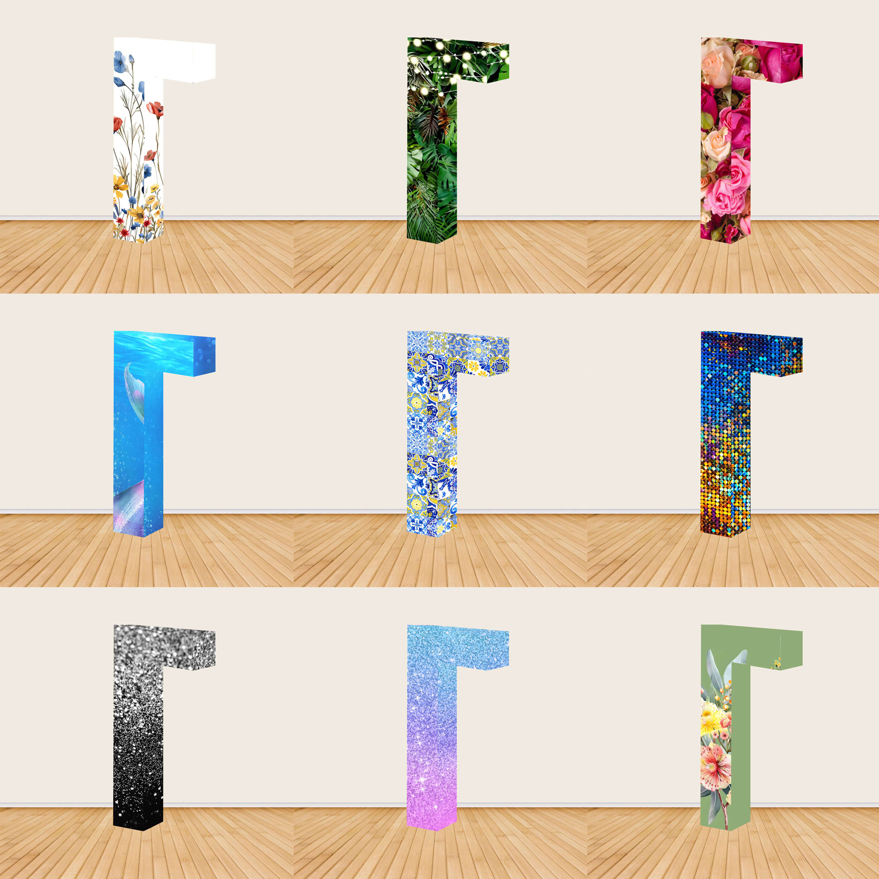 3.7x8.2ft Inverted L-Shaped Stand with Heavy-Duty Base Plate – ubackdrop