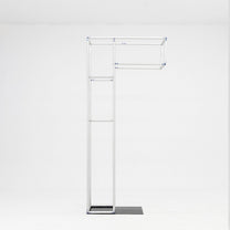 3.7x8.2ft Inverted L-Shaped Stand with Heavy-Duty Base Plate – ubackdrop