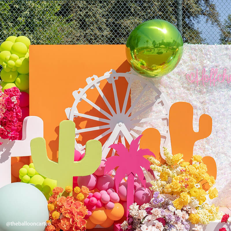 Lime Green Inflatable Mirror Ball Reusable Big Bubble Balloon – ubackdrop