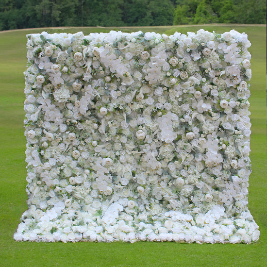 Luxury Wedding Champagne Rose Fabric Flower Wall Backdrop – ubackdrop