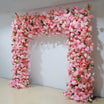 Pink Fabric Artificial Flower Wall Arch – ubackdrop