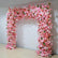 Pink Fabric Artificial Flower Wall Arch – ubackdrop