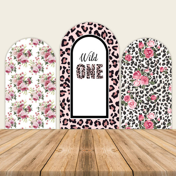 Pink Leopard Safari Wild One Arch Backdrop for Birthday Party Decor ...