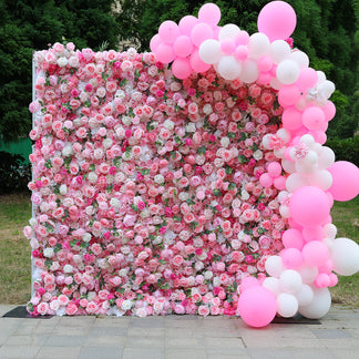 Pink Rose Flower Wall Backdrop – ubackdrop