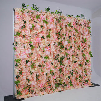 Pink Roses Flower Wall Backdrop – ubackdrop