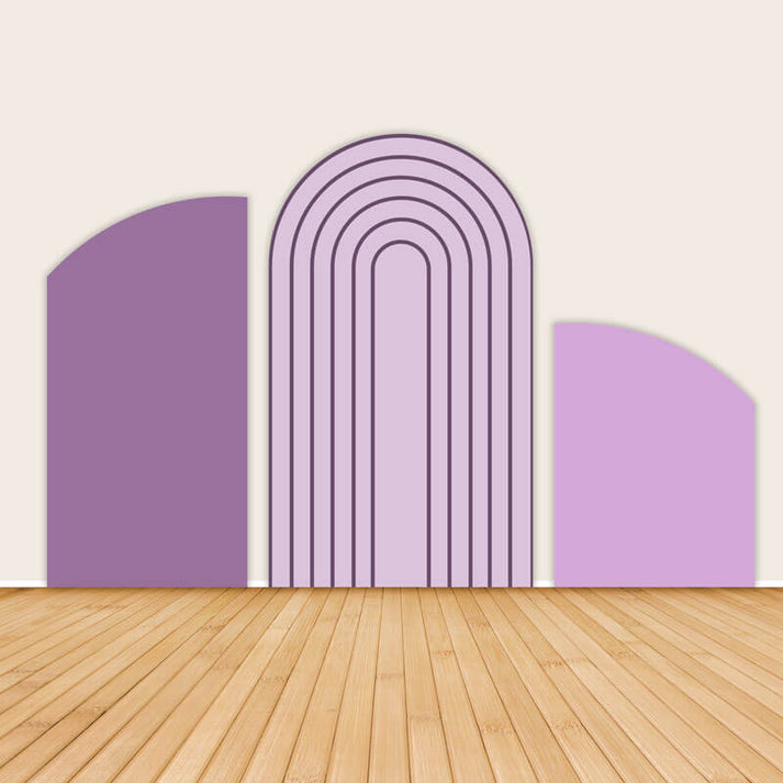 Purple Solid Color Chiara Arched Wall Covers – ubackdrop