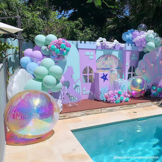 Rainbow Color Inflatable Mirror Ball Reusable Big Bubble Balloon ...