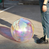 Rainbow Color Inflatable Mirror Ball Reusable Big Bubble Balloon ...