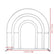 7x7ft Hollow Rainbow Arch Backdrop Party Decoration Props – ubackdrop