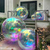 Rainbow Color Inflatable Mirror Ball Reusable Big Bubble Balloon ...