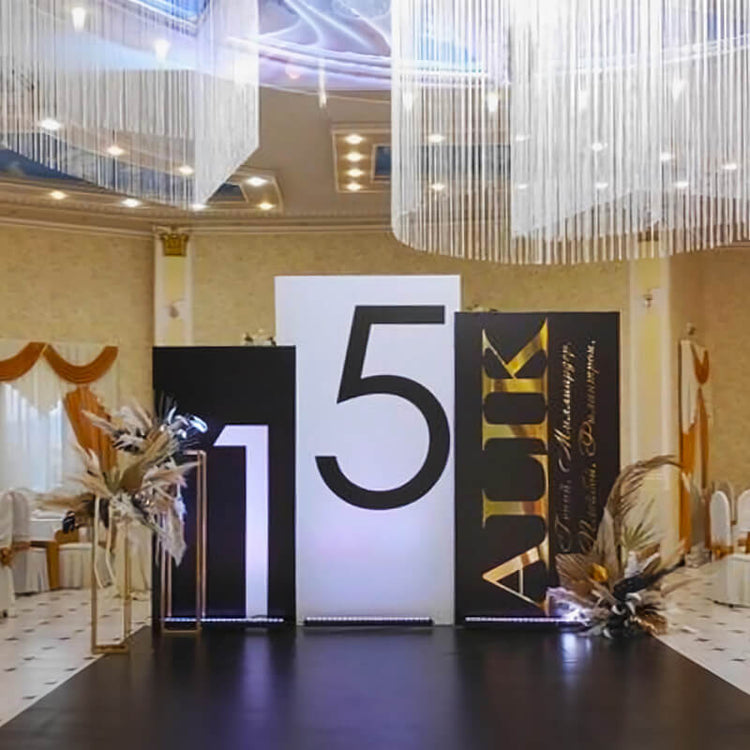 Rectangular Backdrop Wall Set, Birthday&Baby Shower&Wedding Party Deco ...