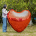 Red Shiny Hearts Inflatable Mirror Ball Reusable Big Bubble Balloon ...