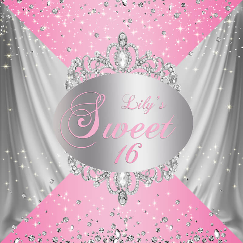 Sweet 16 Backdrops —Name&Colour&Font& Lowest Price-One to One Service ...