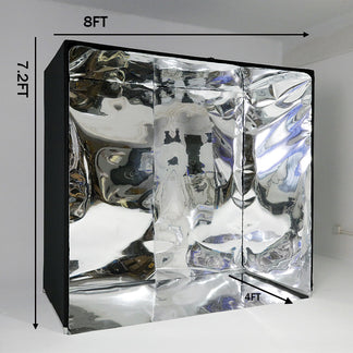 8x7.2ft Silver Reflection Photo Booth for Party & Events Photobox ...