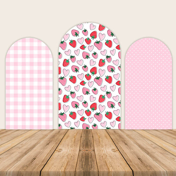 Sweet Strawberry Girl Birthday Party Decoration Backdrop – ubackdrop