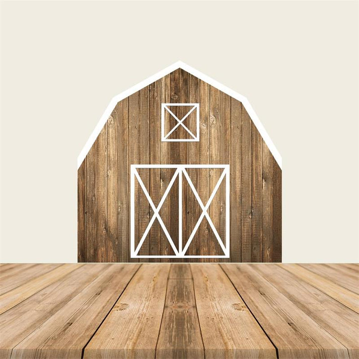 Wood Barn Door Backdrop Farm Theme Birthday Party Decorations – ubackdrop