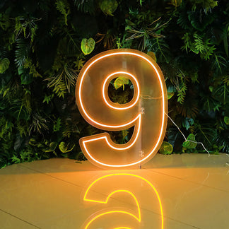Custom 0 to 9 Number LED Neon Sign Wall Letters Light Party Decoration ...