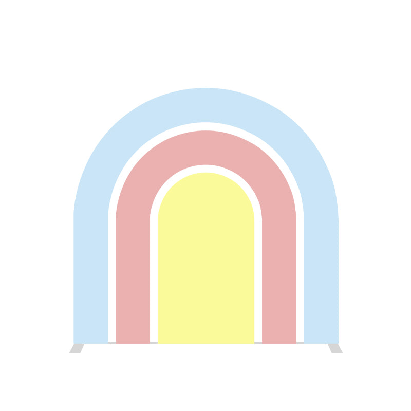 7x7ft Hollow Rainbow Arch Backdrop Party Decoration Props – ubackdrop