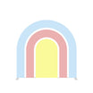 7x7ft Hollow Rainbow Arch Backdrop Prop for Birthday and Party Photo ...