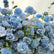 Blue Roses Fabric Artificial Arch Flower Wall – ubackdrop