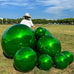 Green Inflatable Mirror Ball Reusable Big Bubble Balloon – ubackdrop