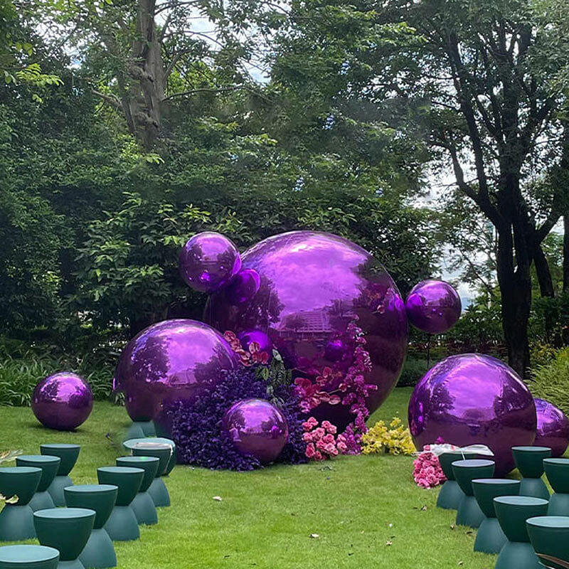 Purple Inflatable Mirror Ball Reusable Big Bubble Balloon – ubackdrop