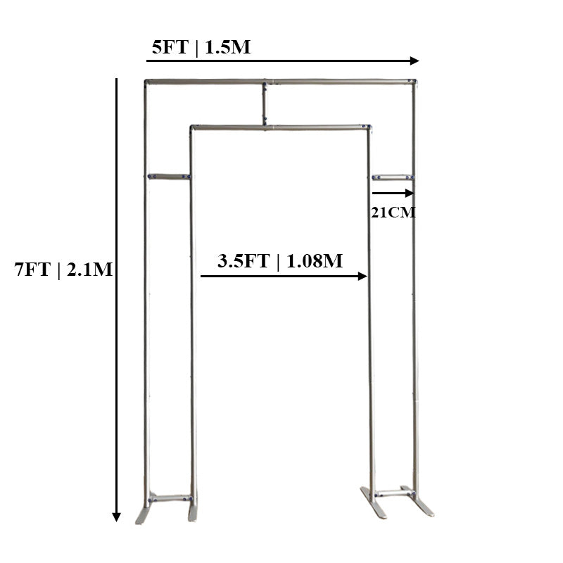 5x7ft Rectangle Open Wall with Cover – ubackdrop