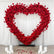 8ft Romantic Atmosphere Heart Shaped Red Rose Flower Wall Wedding Deco ...