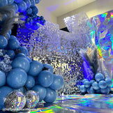 Silver Shimmer Wall Panels – Easy Setup Wedding/Event/Theme Party Deco ...