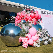 Silver Inflatable Mirror Ball Reusable Big Bubble Balloon – ubackdrop