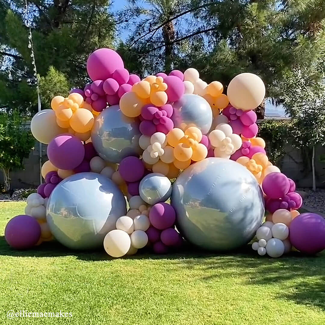 White Inflatable Mirror Ball Reusable Big Bubble Balloon – ubackdrop