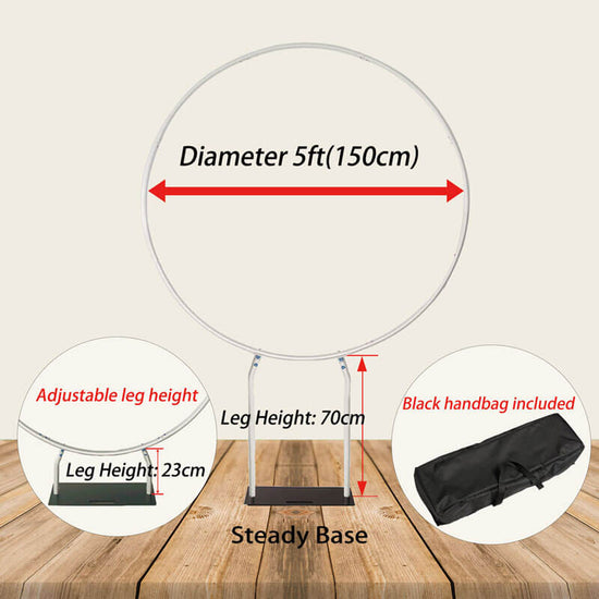 Party & Hoop Balloon Circle Loop Flower Arch Backdrop Stand – ubackdrop